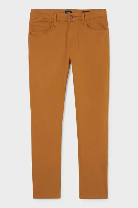 C&A Muške pantalone, Slim fit, Oker