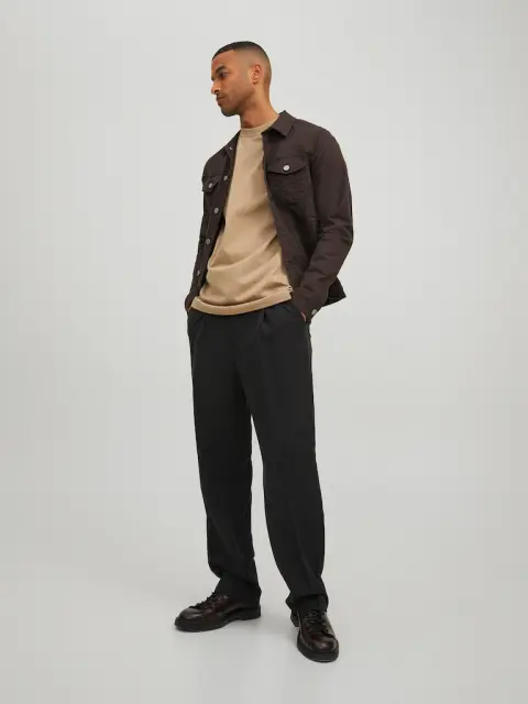 JACK & JONES Muške pantalone Bill, Crne