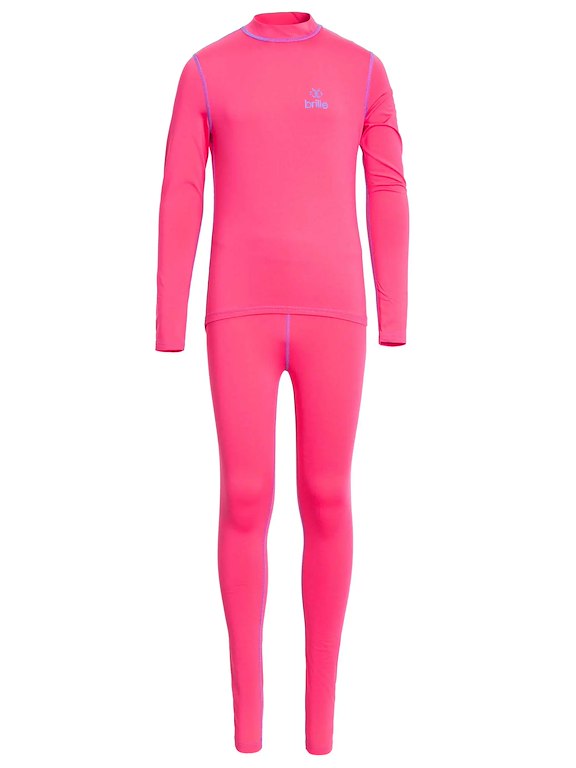 BRILLE Aktivni veš komplet za devojčice WARM BASE LAYER SD231106 roze