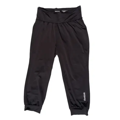 Reebok Pantalone za devojčice Capri D01729, Crne