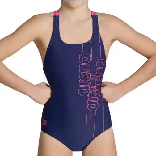 Arena Kupaći kostim za devojčice Swim Pro Back Graphic L, Teget