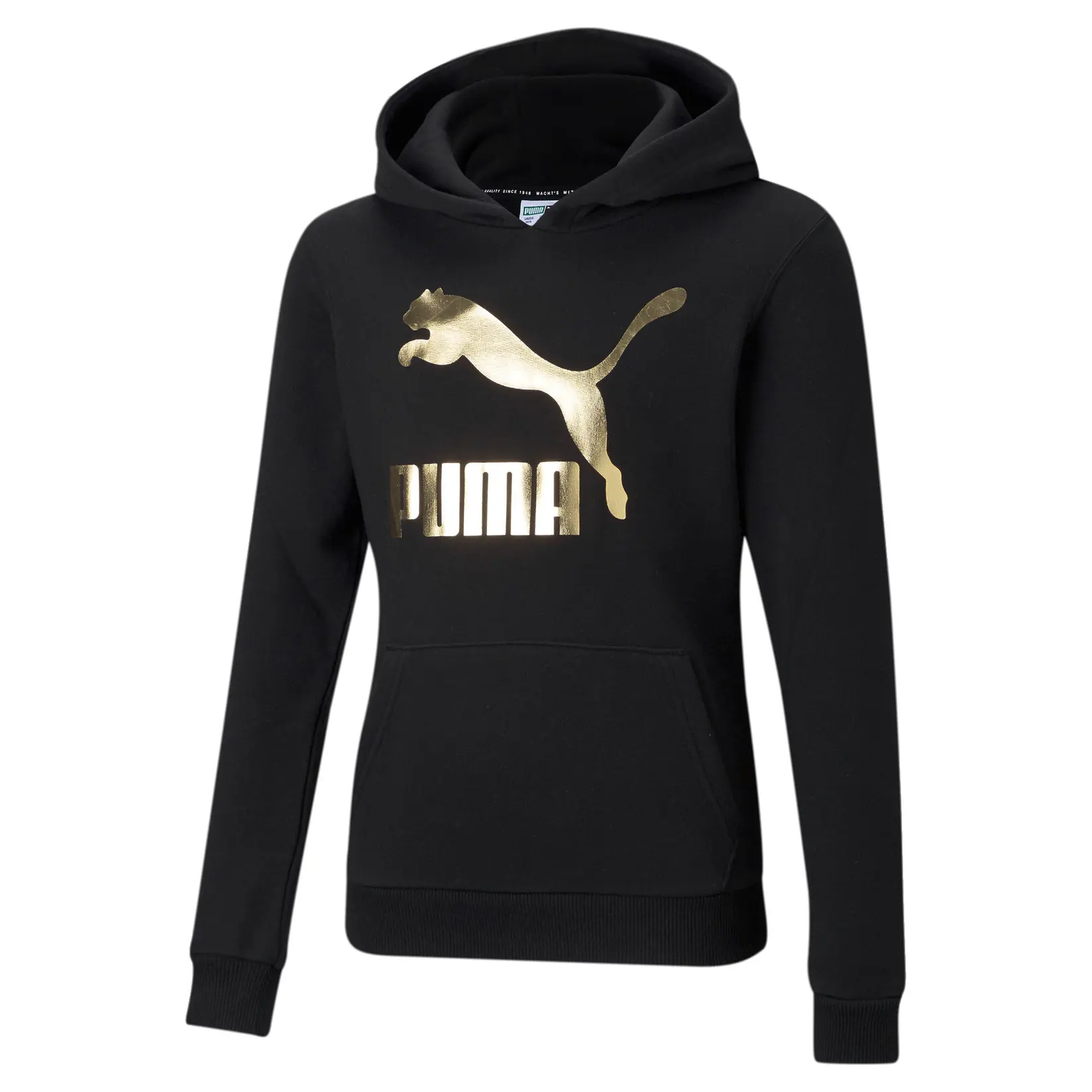 PUMA Duks za devojčice Classics Logo Hoodie G, 530209-01, Crni