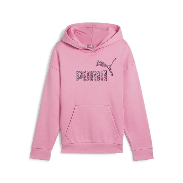 PUMA Duks za devojčice ESS+ Animal Hoodie FL G, 681762-48, Roze