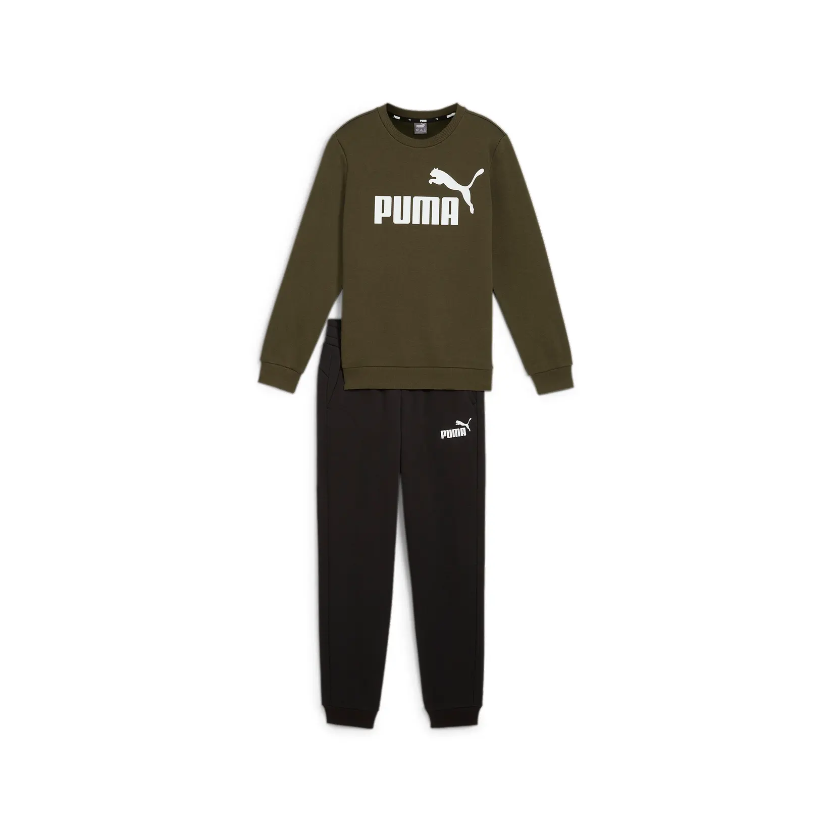 PUMA Komplet trenerka za dečake No.1 Logo Sweat Suit FL B, 670884-71, Maslinasta