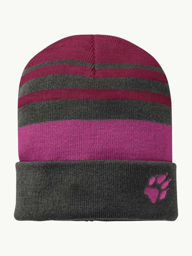 JACK WOLFSKIN Dečija kapa STRIPY KNIT K Cap roze-siva