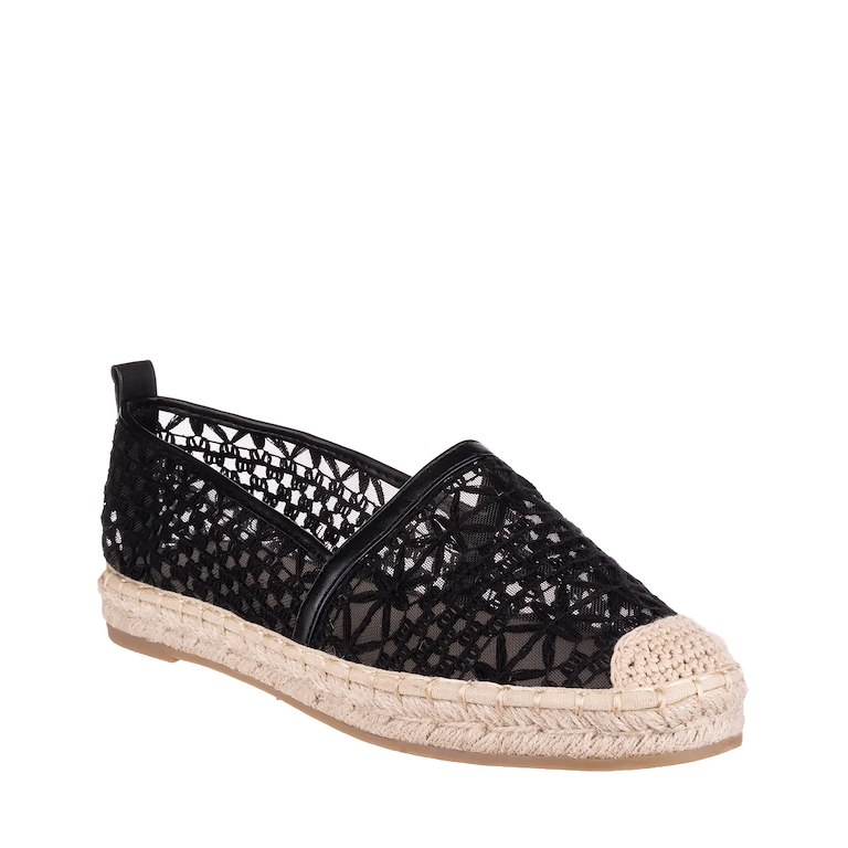 LUSSO Ženske espadrile N76352, Crne