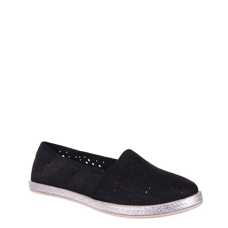 ELLY SHOES Ženske espadrile N71694, Crne