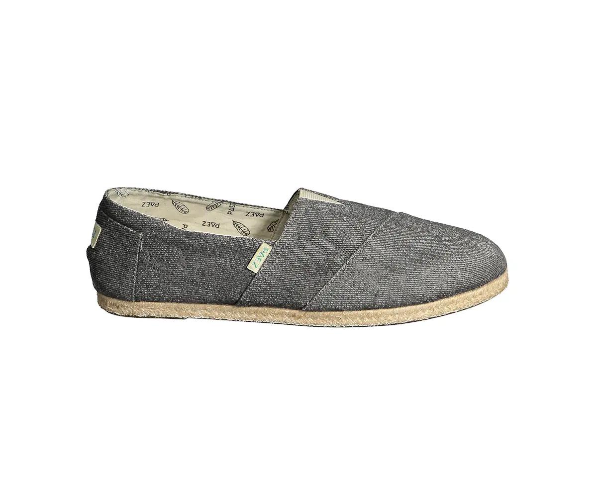 PAEZ Muške espadrile Classic Essential Charcoal tamnosive