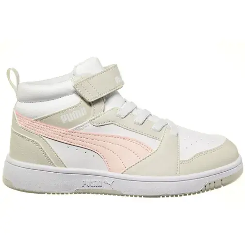 PUMA Patike za devojčice Rebound V6 Mid AC+ PS, 393832-04, Belo-roze