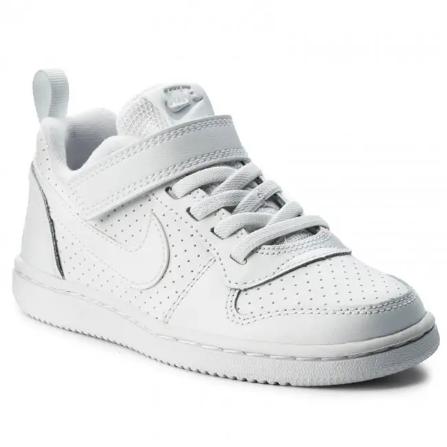 NIKE Patike za devojčice Court Borough Low PSV 870025-100 bele