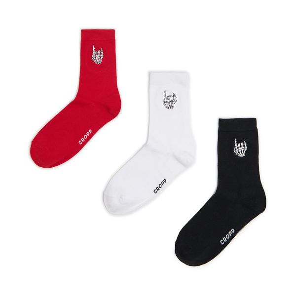 CROPP - 3 PACK ČARAPA - WHITE