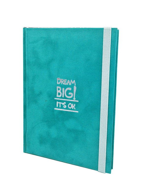 Notes B6 pliš, Dream Big! It's Ok, Zeleni