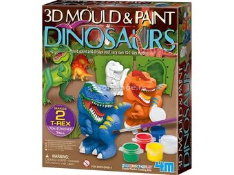 4M Napravi u 3D kalupu dinosauruse i oboji ih 04777