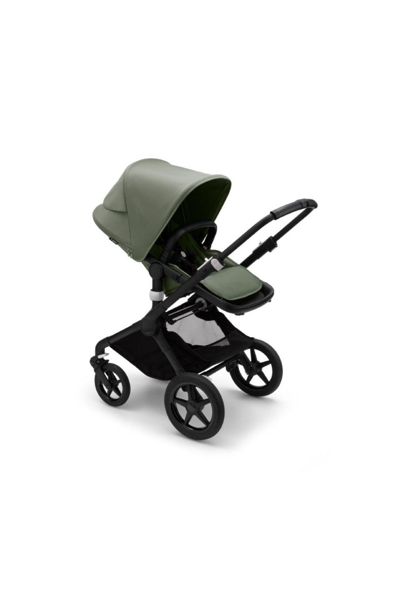 Bugaboo kolica Fox 3 crni ram, forest green