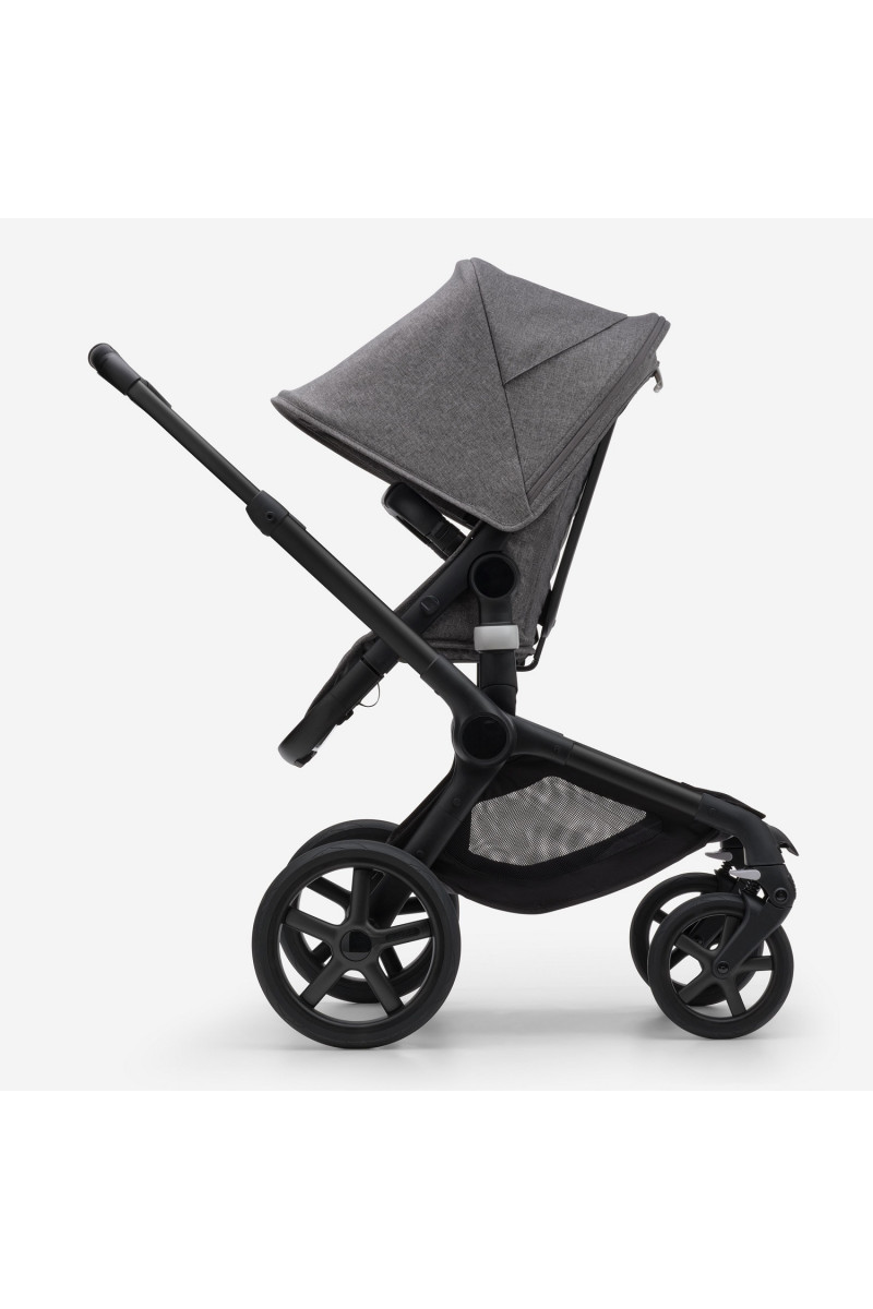 Bugaboo kolica Fox 5 crni ram, grey melange