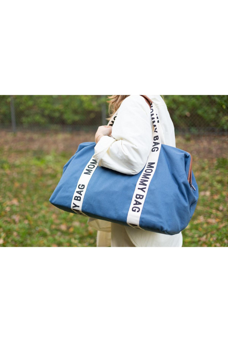 Child home Mommy Bag Signature, ručna torba indigo