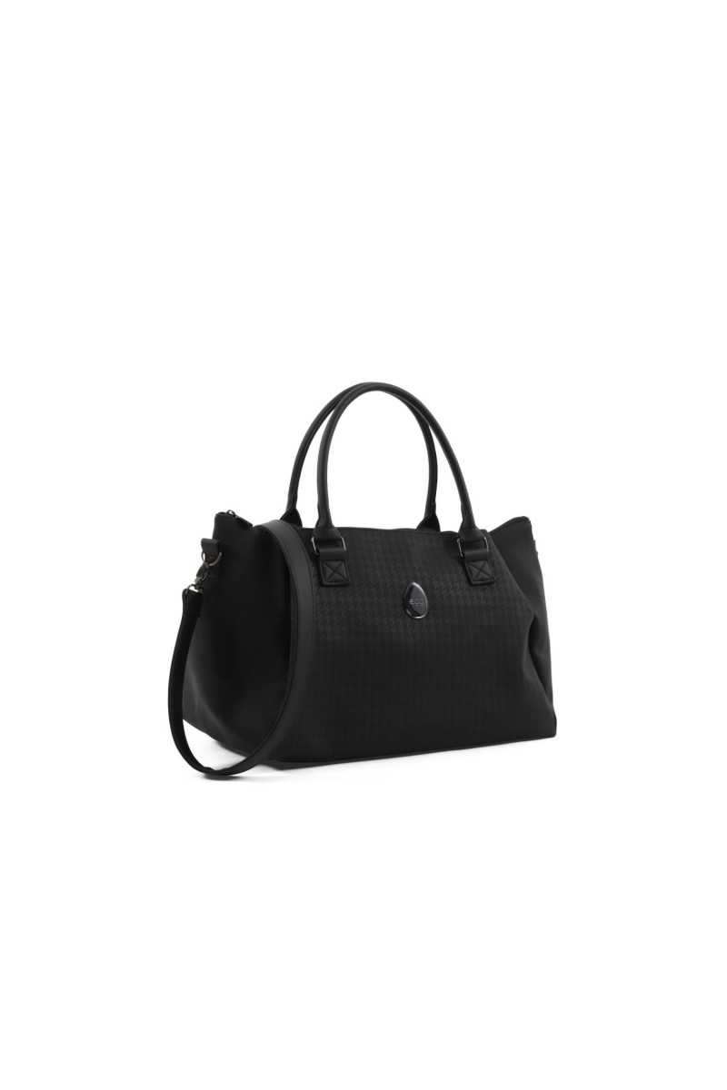 Egg 3 torba Overnight, Houndstooth Black