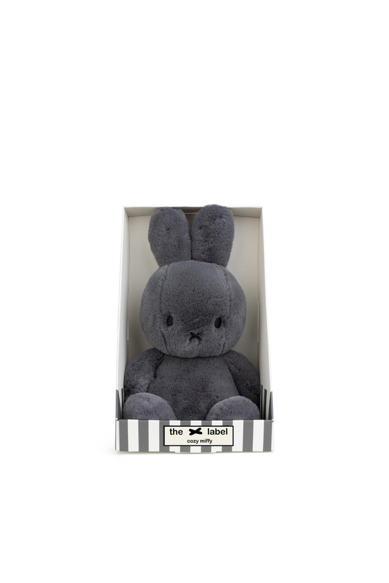 Miffy Cozy plišani zeka u pokl. kutiji 23cm, Grey