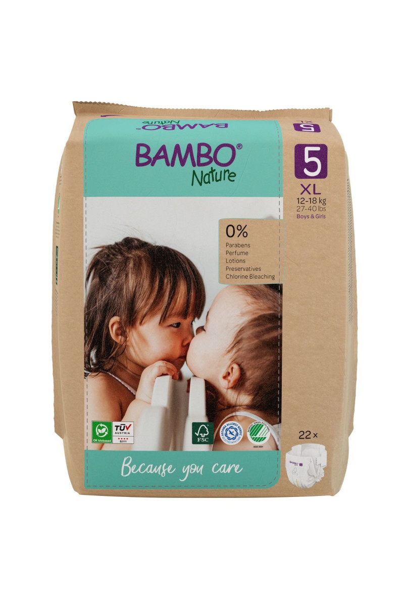 Bambo pelene nature papirno pak. 5 12-18kg 22kom
