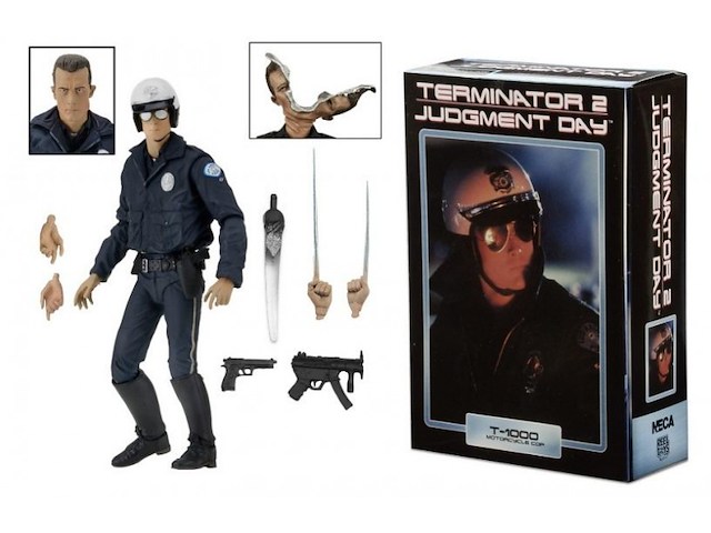 Terminator 2 Ultimate T-1000 (Motorcycle Cop) 17cm NECA