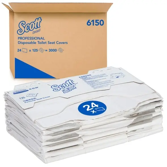 Kimberly Clark Scott Prekrivači WC daske, 24x125 komada, Beli