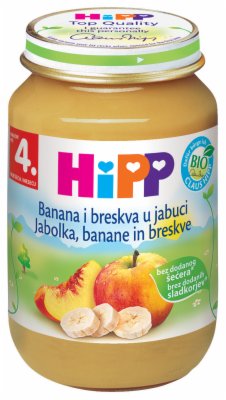 KAŠICA BANANA+BRESKVA+JABUKA HIPP 190G
KAŠICA BANANA+BRESKVA+JABUKA HIPP 190G