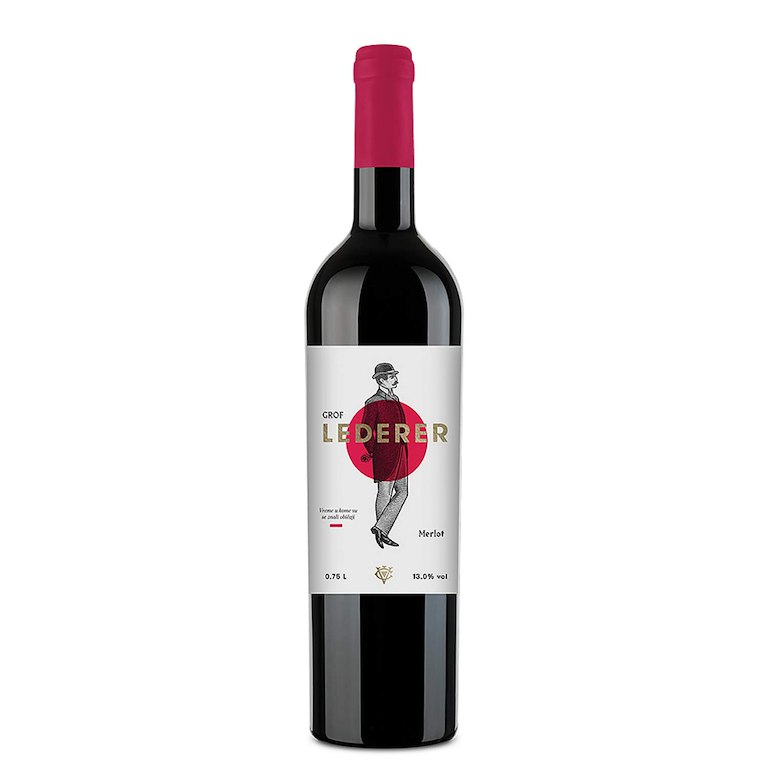 Lederer Merlot Vinoprodukt suvo crveno vino 0,75l