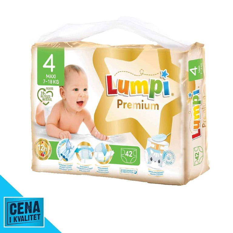 Lumpi pelene prem maxi 4 7-14kg 42/1 lumpi