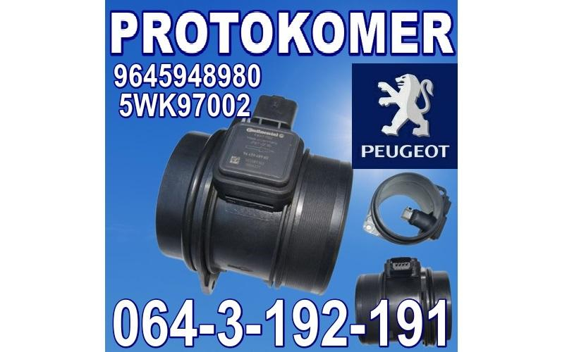 PROTOKOMER Pežo 407 SIEMENS 9645948980 Peugeot 5WK97002