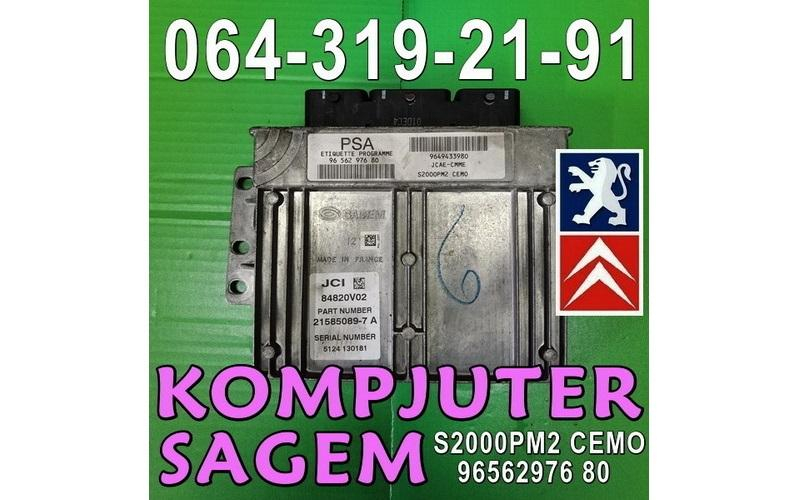 KOMPJUTER SAGEM S2000PM2 Pežo Citroen 96 562 976 80 Peugeot