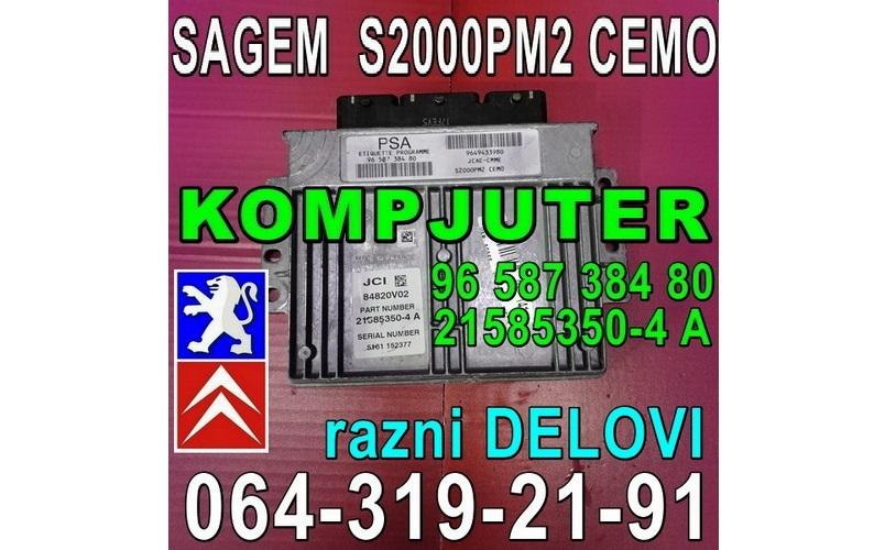 KOMPJUTER SAGEM S2000PM2 Pežo Citroen 96 587 384 80 Peugeot