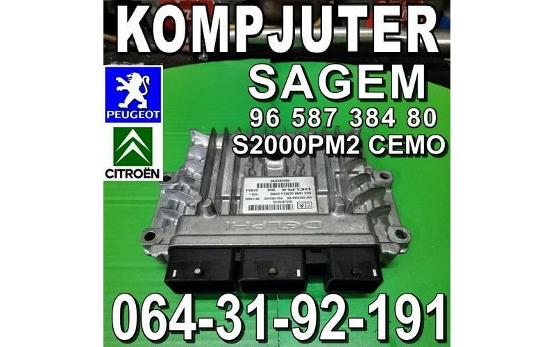 KOMPJUTER SAGEM S2000PM2 CEMO Pežo Citroen 96 587 384 80 Peu