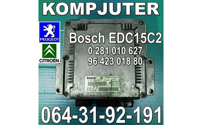 KOMPJUTER Bosch EDC15C2 Pežo Citroen 0 281 010 627 Peugeot