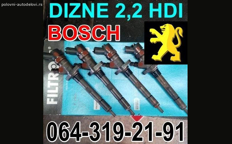 DIZNE 2,2 HDI BOSCH 0445110 297 Pežo 607 Peugeot Citroen