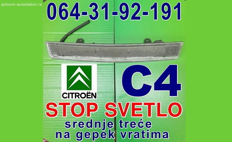 Citroen C4 STOP SVETLO srednje treće na gepek vratima 2007