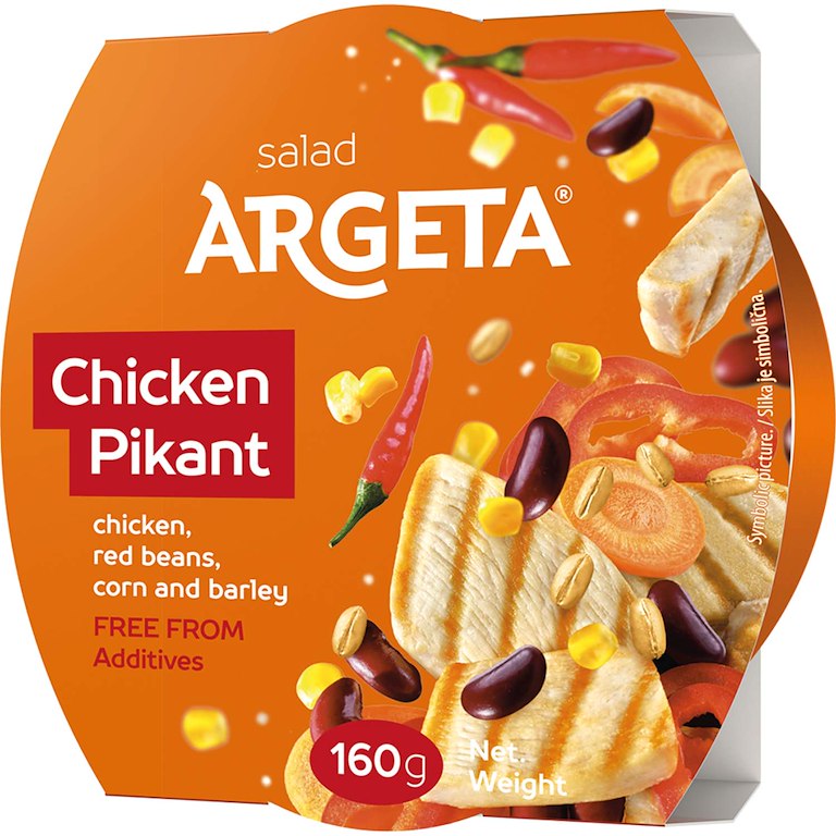 Argeta salata chicken pikant 160g argeta