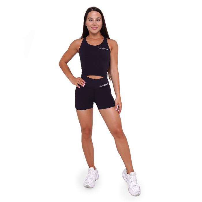 Ženski sportski top BEAT Black - GymBeam