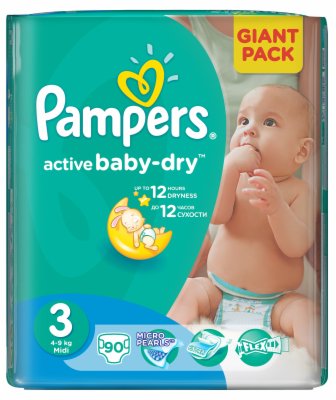 PELENE PAMPERS 3 GP 6-10KG 90/1
PELENE PAMPERS 3 GP 6-10KG 90/1