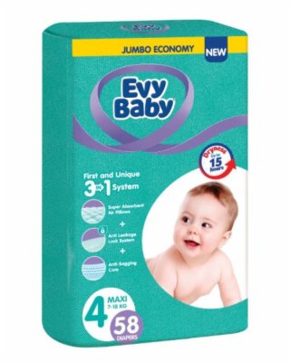 PELENE EVY BABY JUMBO 4 MAXI 8-18KG 58/1
PELENE EVY BABY JUMBO 4 MAXI 8-18KG 58/1