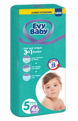 PELENE EVY BABY JUMBO 5 JUNIOR 12-25KG 46/1
PELENE EVY BABY JUMBO 5 JUNIOR 12-25KG 46/1