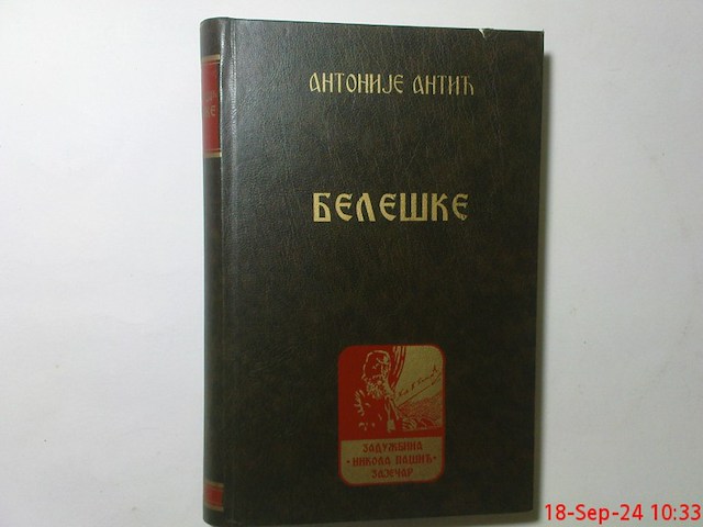 ANTONIJE ANTIC -  BELESKE