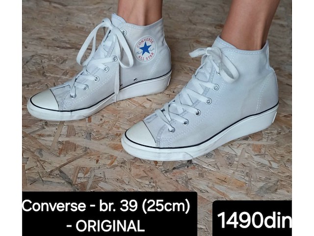 Converse ženske patike Starke platforma bele br. 39