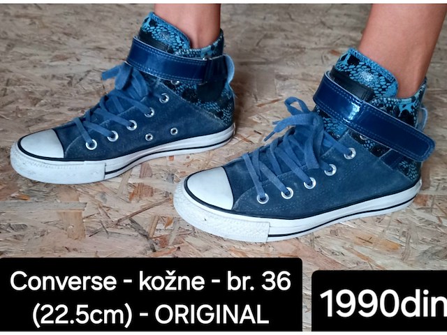 Converse ženske kožne patike Starke teget br. 36