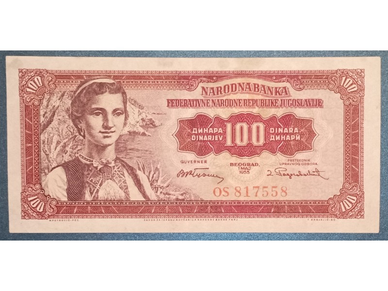 Jugoslavija - 100 dinara - 1955