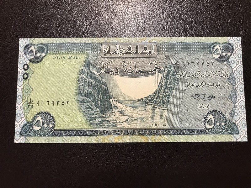 IRAK 500 DINARA. UNC.