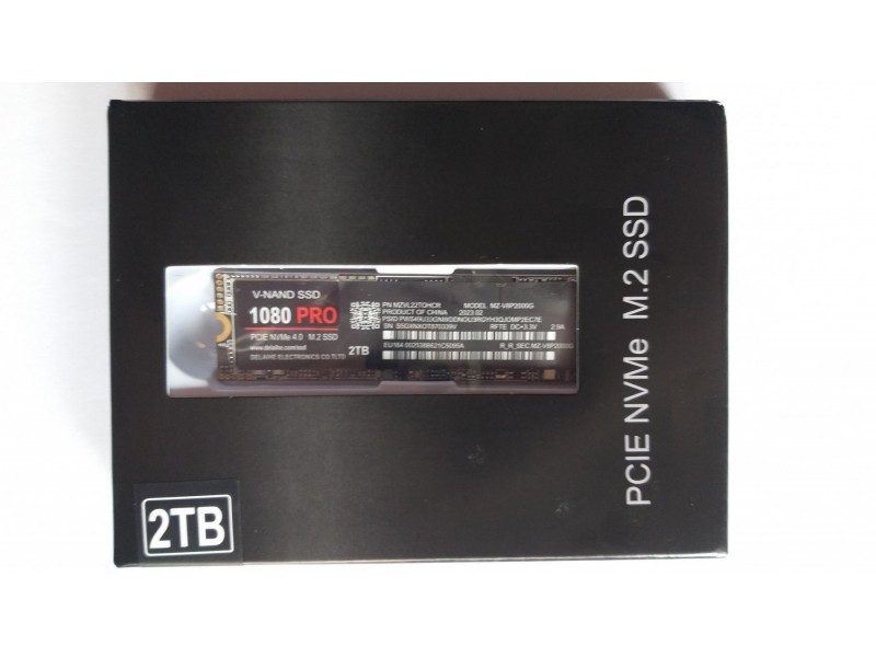 NVMe 2TB PCIe 4.0 NOVO!