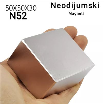 50x50x30mm N52 Bolk Magneti