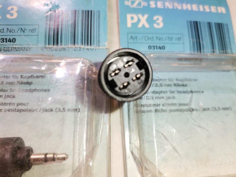 Sennheiser PX 3 vintage adapter na 3,5mm