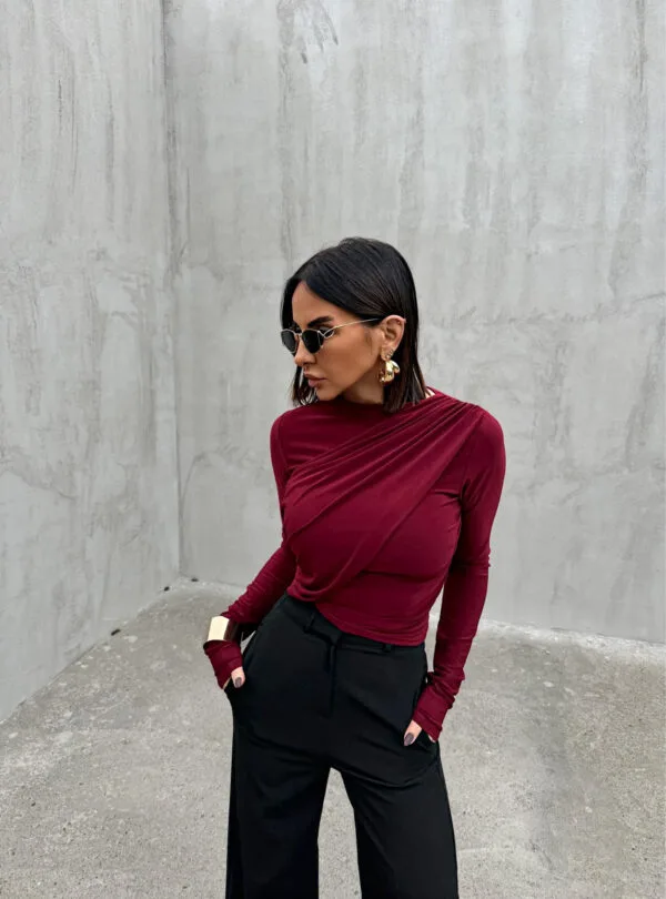 SONIA BURGUNDY trendi bluza