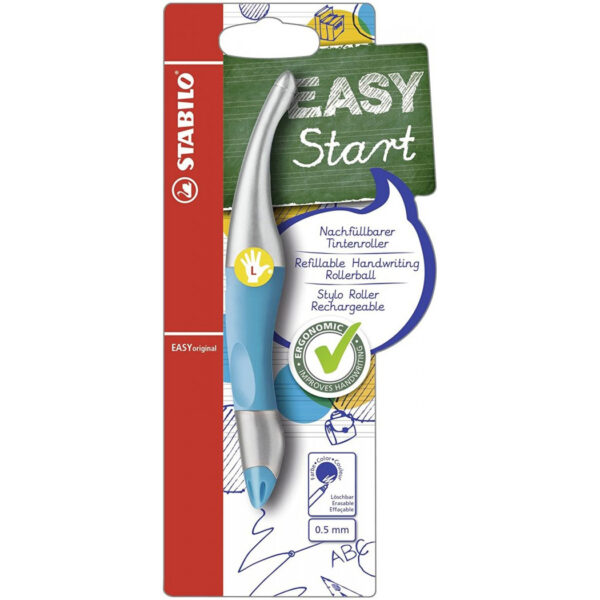 Rollerball naliv pero EASY START za levoruke Plavi, Stabilo